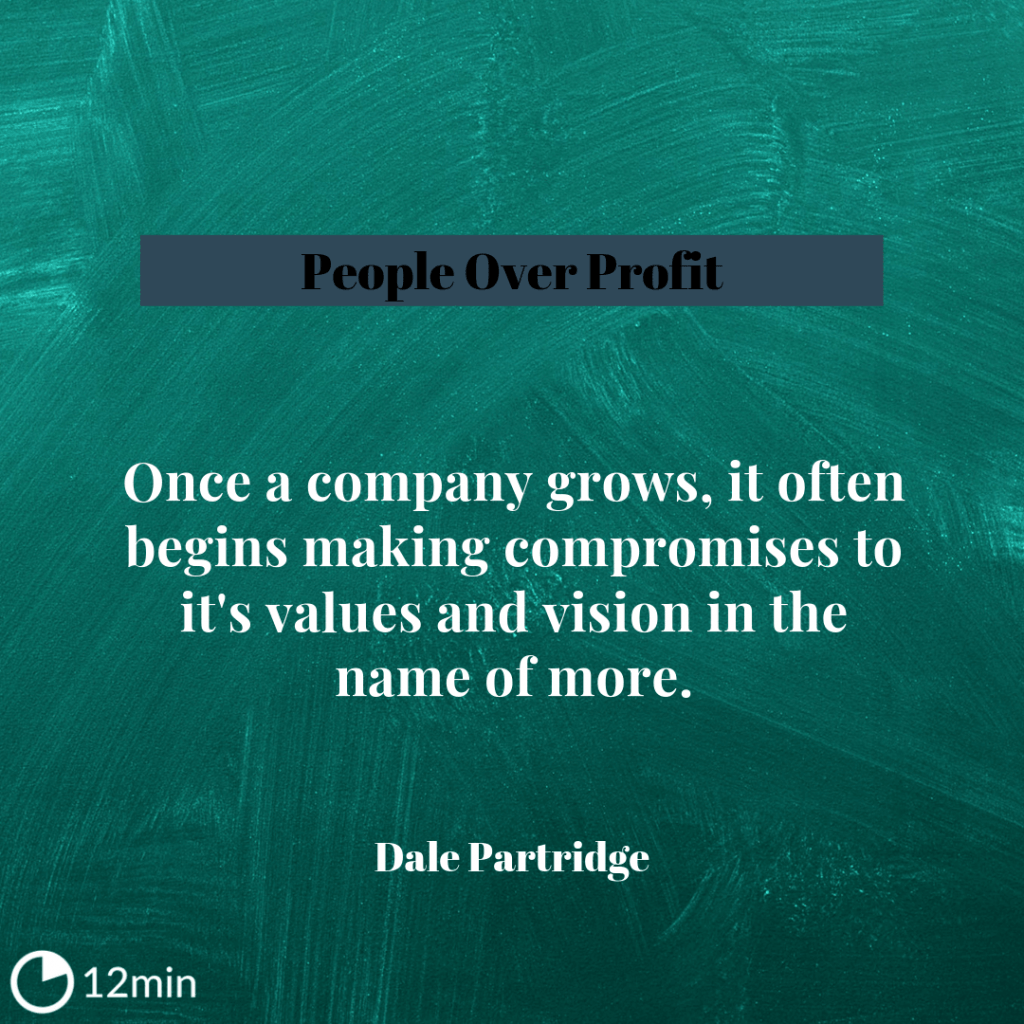 People Over Profit PDF Summary - Dale Partridge | 12min Blog
